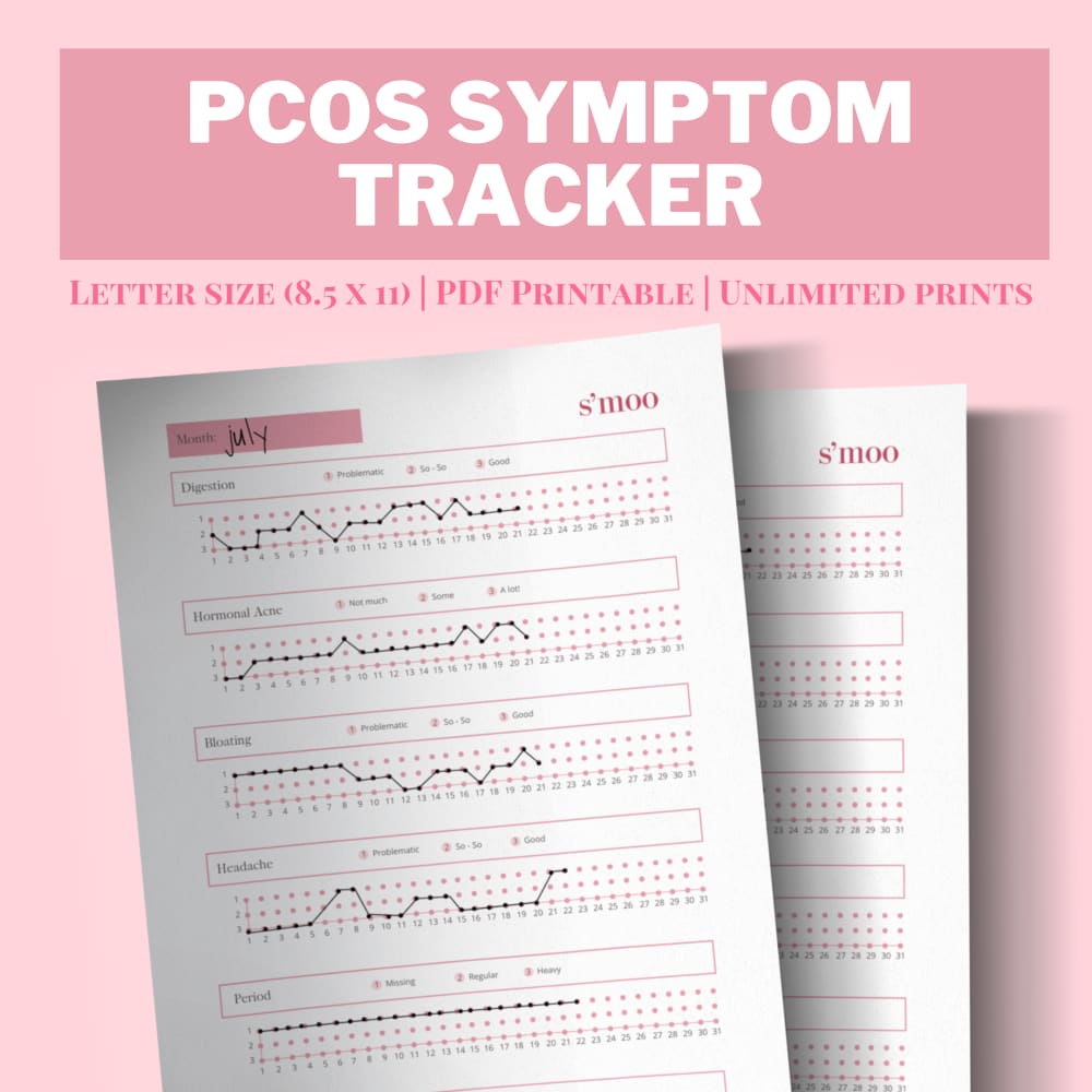PCOS Symptom Tracker - Printable PDF – The S’moo Co